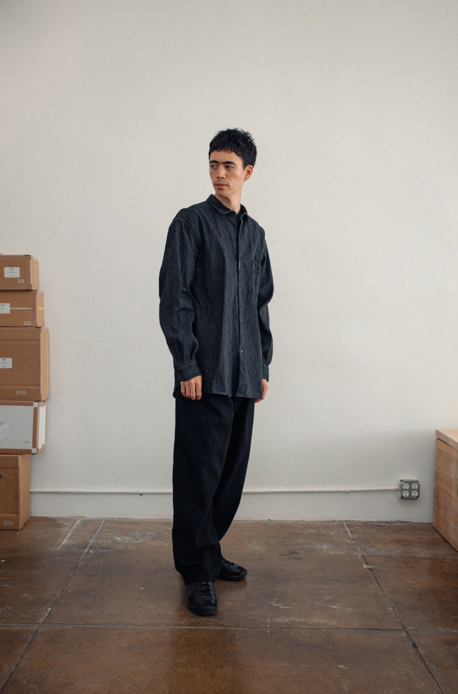 Comoli Denim Belted Pants | Tortoise General Store