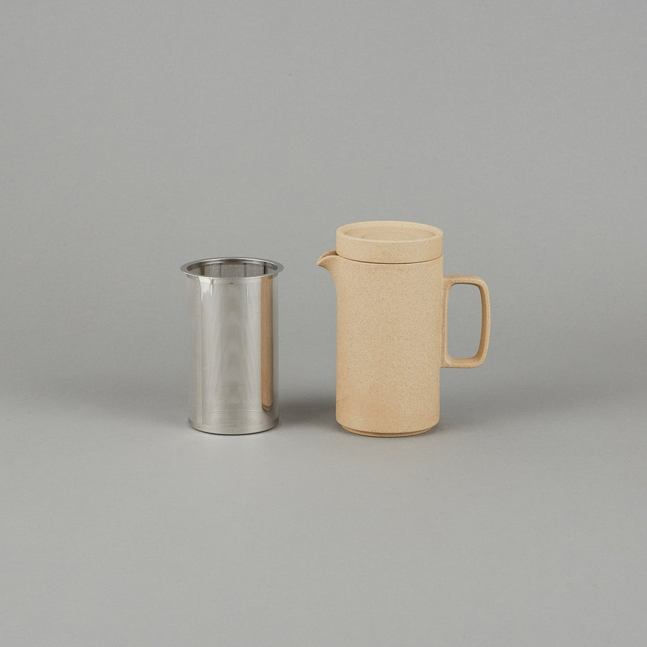 HP037 - Teapot Tall with Stainless Strainer Natural ø 3.3/8" | Tortoise ...