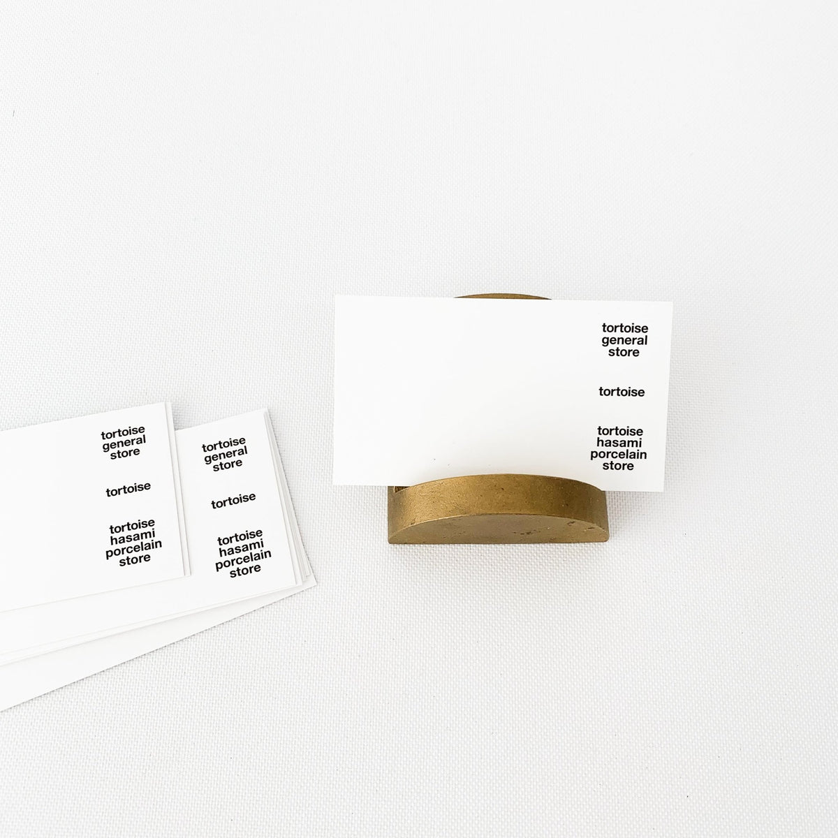 S/N Brass Card Holder | Tortoise General Store